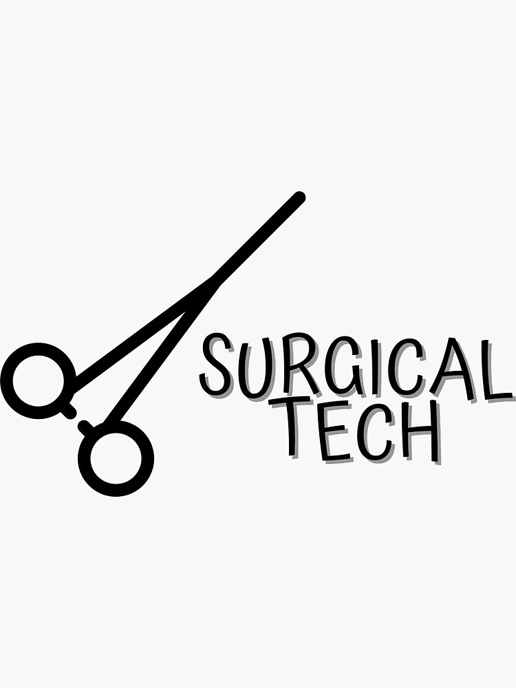 "Surgical Tech" Sticker for Sale by IdKo | Redbubble
