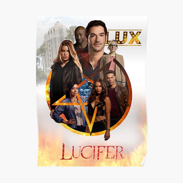 "Lucifer Poster (Tom Ellis)" Poster by Thunder-Goose | Redbubble