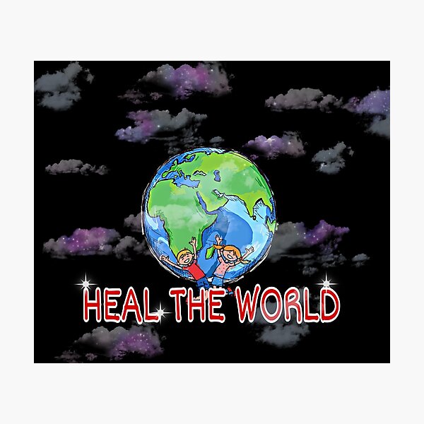 Lámina fotográfica «sanar el mundo máscaras sanar el mundo camisetas ...