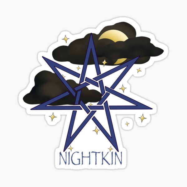 Nightkin” otherkin symbol art, no background" Sticker for Sale by ...