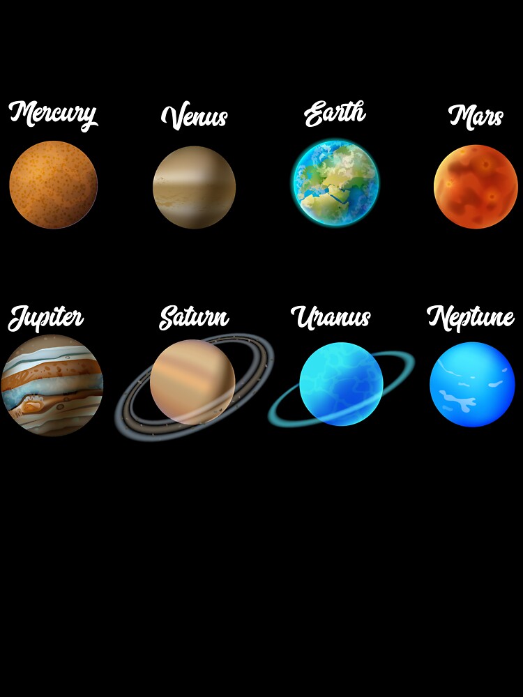 "Planets of The Solar System" Kids T-Shirt for Sale by vladocar | Redbubble