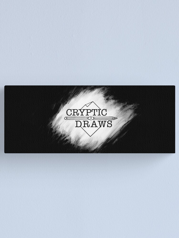 "Cryptic Draws Logo" Canvas Print for Sale by CrypticDraws | Redbubble