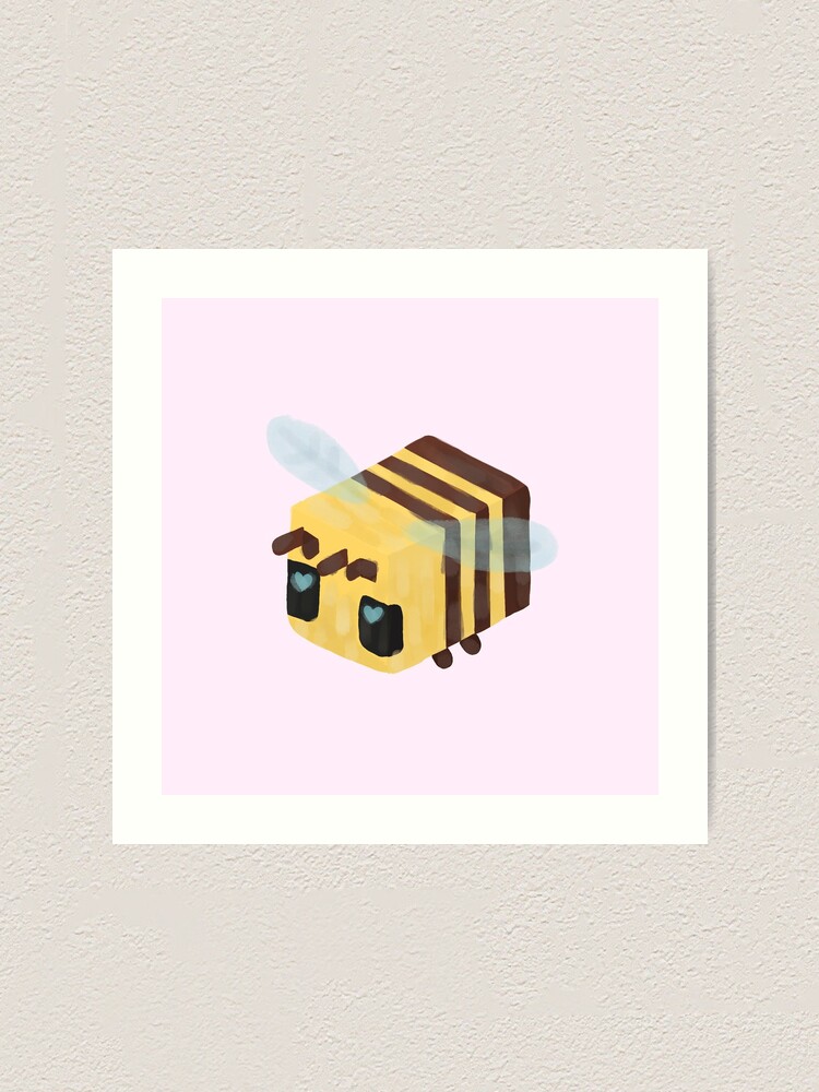 "minecraft bee painting" Art Print by kellyyy | Redbubble