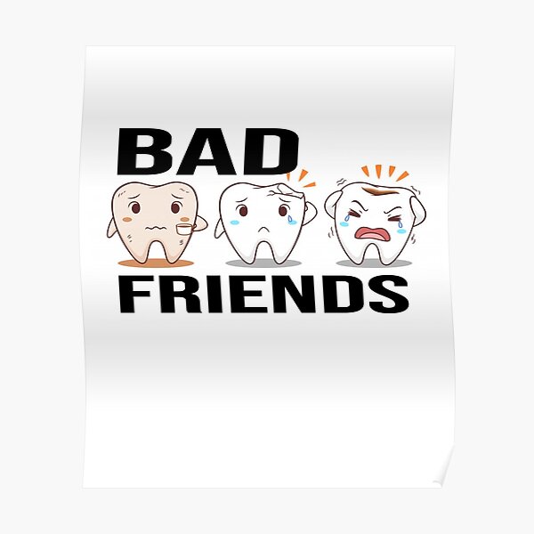"Bad friends" Poster by asmaaho | Redbubble