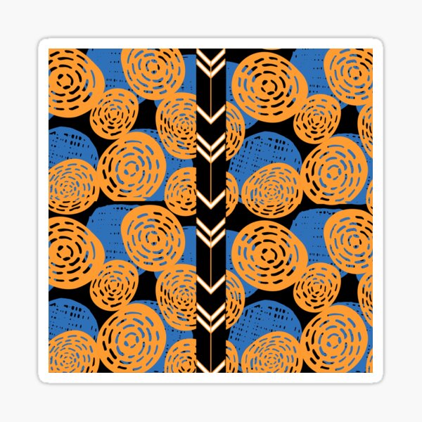 "African Circle Pattern" Sticker for Sale by dawk8701 | Redbubble