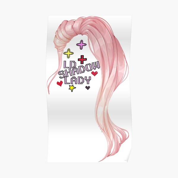"ldshadowlady pink hair design" Poster by Artysneak | Redbubble