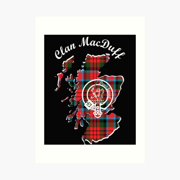 "Clan MacDuff Scotland Map Crest" Art Print for Sale by ljrigby | Redbubble