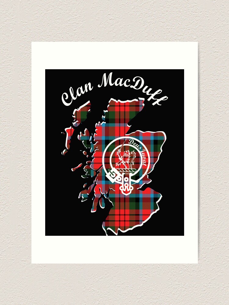 "Clan MacDuff Scotland Map Crest" Art Print for Sale by ljrigby | Redbubble