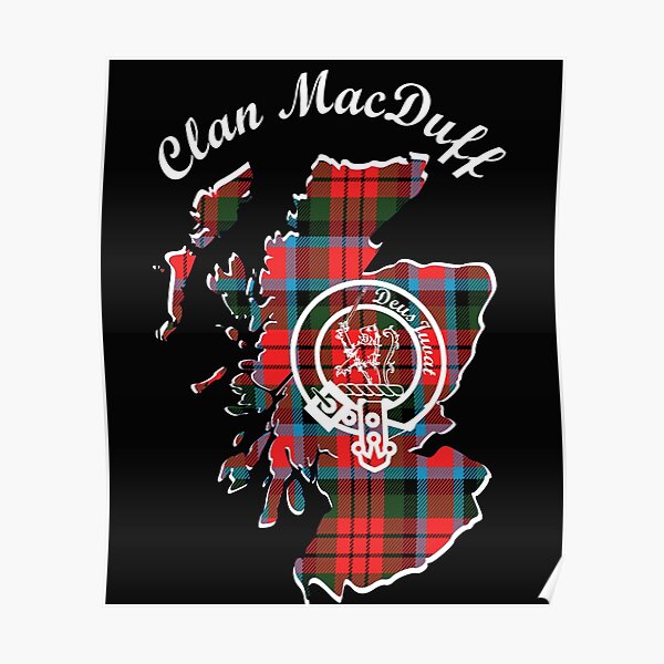 "Clan MacDuff Scotland Map Crest" Poster by ljrigby | Redbubble