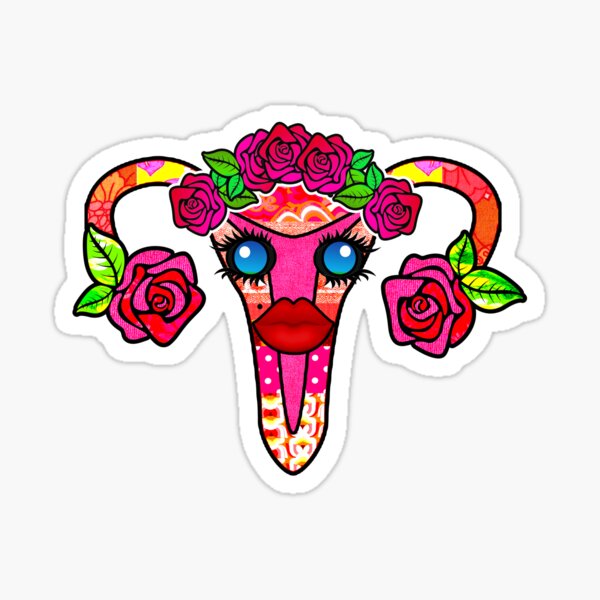 "Ultra Cuterus Kawaii Uterus " Sticker for Sale by artbyomega | Redbubble
