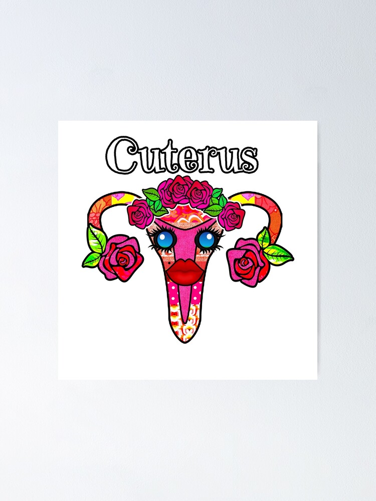 " Cuterus Kawaii Uterus " Poster by artbyomega | Redbubble