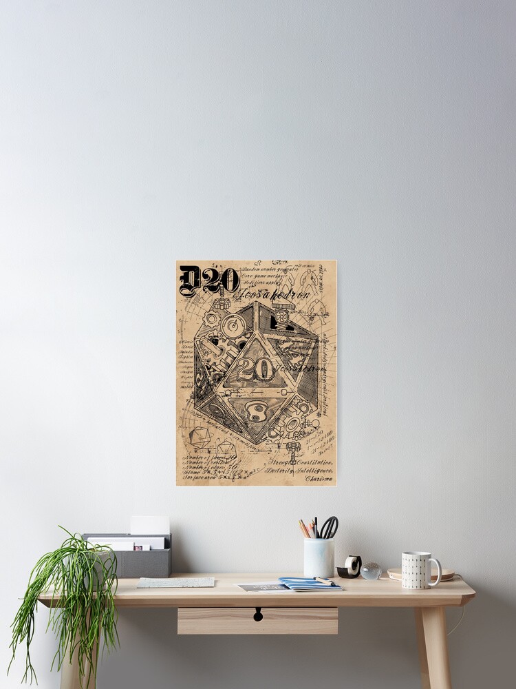"The D20" Poster for Sale by artlahdesigns | Redbubble