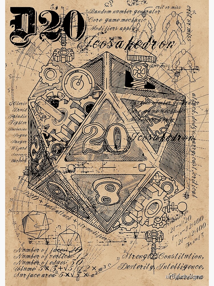 "The D20" Poster for Sale by artlahdesigns | Redbubble