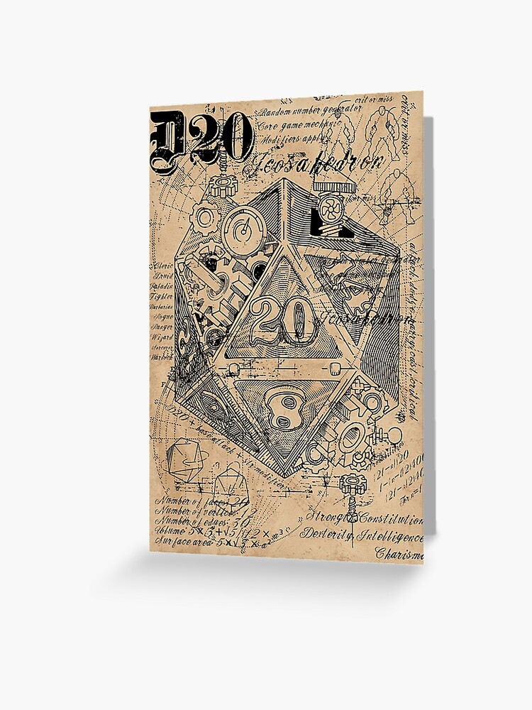 "The D20" Greeting Card for Sale by artlahdesigns | Redbubble