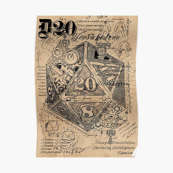 "The D20" Poster by artlahdesigns | Redbubble
