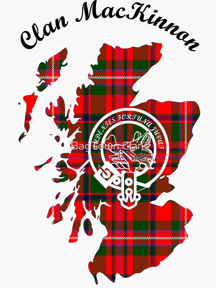 "Clan Mackinnon Scotland Map Crest" Sticker for Sale by ljrigby | Redbubble