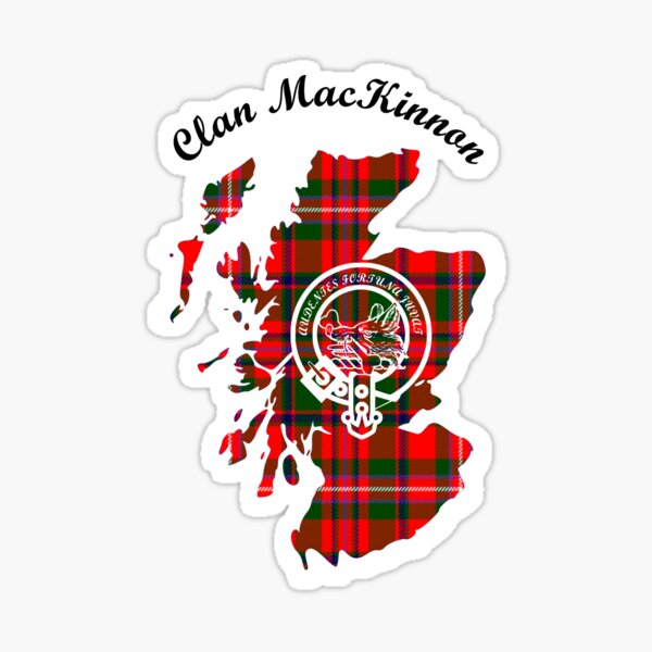"Clan Mackinnon Scotland Map Crest" Sticker for Sale by ljrigby | Redbubble