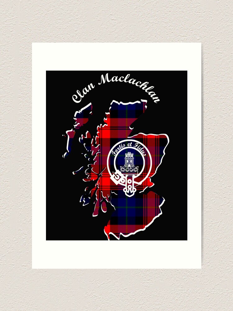 "Clan Maclachlan Scotland Map Crest" Art Print for Sale by ljrigby ...