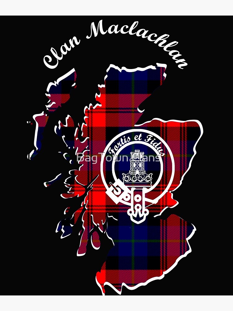 "Clan Maclachlan Scotland Map Crest" Art Print for Sale by ljrigby ...