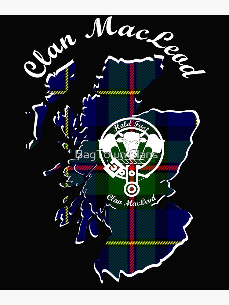 "Clan MacLeod Scotland Map Crest" Art Print for Sale by ljrigby | Redbubble