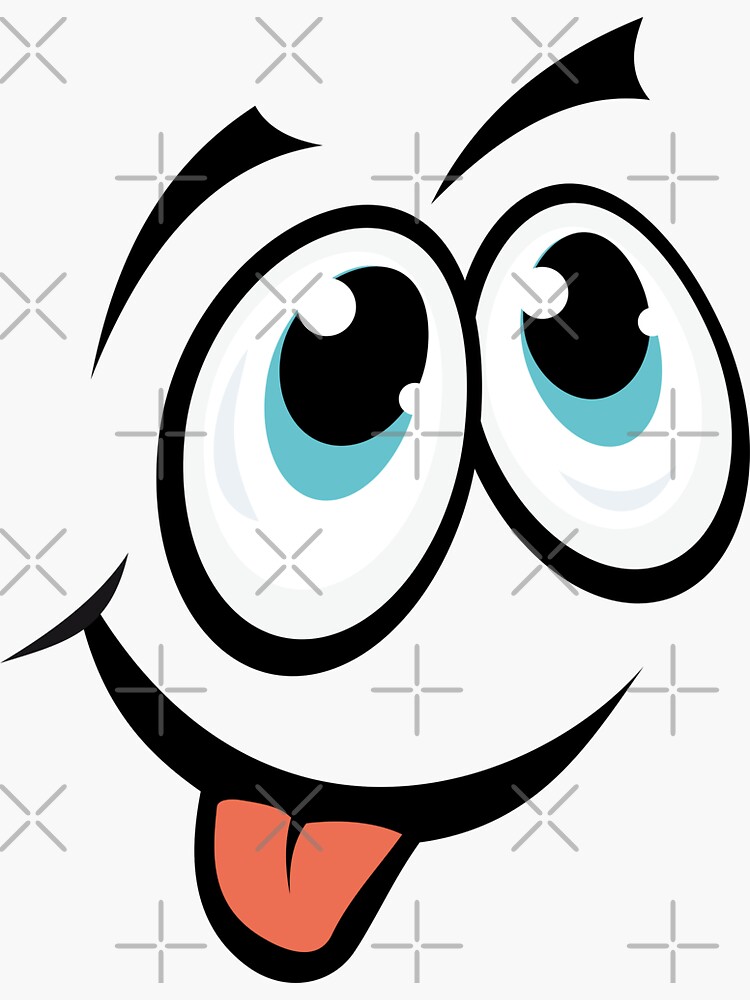 "Funny Happy Goofy Face Emoji Emoticon Halloween Costume" Sticker by ...