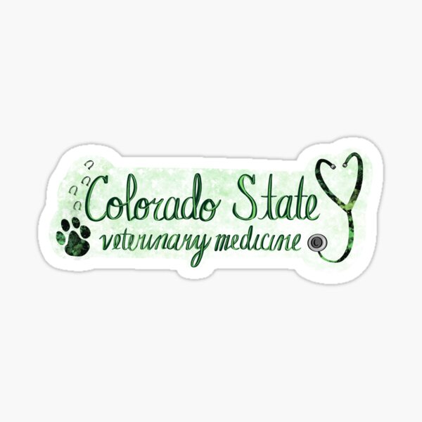 "Colorado State University Veterinary Medicine Sticker 1" Sticker for ...