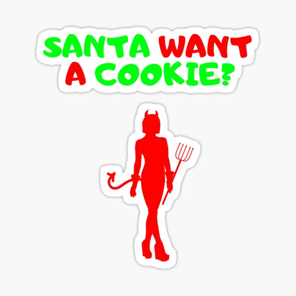 "Christmas Bad Santa" Sticker by starshiporion | Redbubble