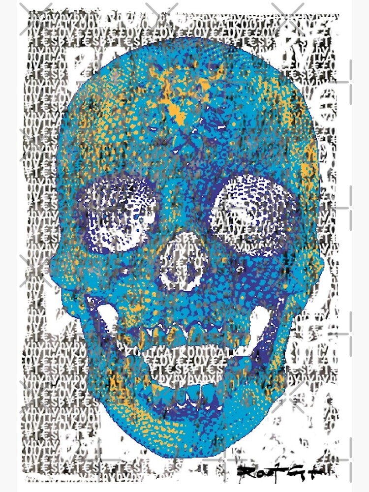 "pixilated skull 007 by #RootCat" Poster for Sale by Grimm-Land | Redbubble