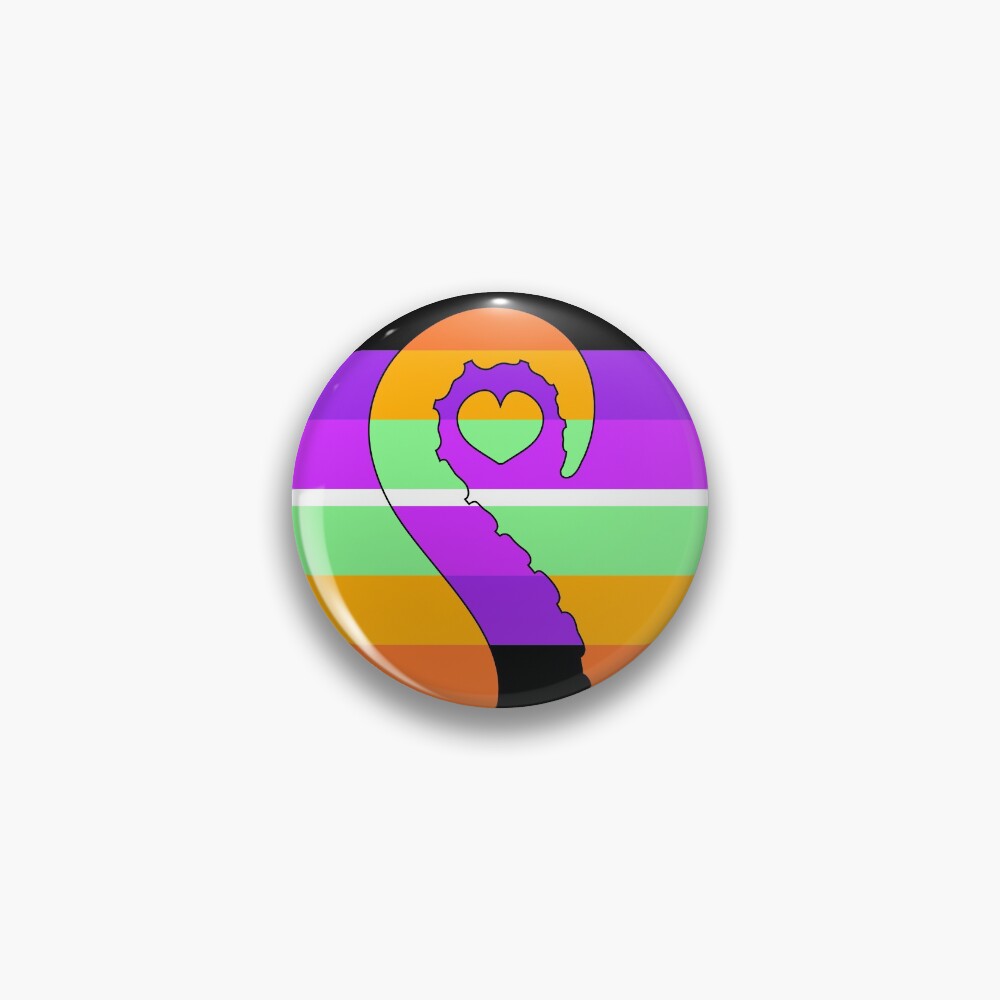 "Terato Pride Flag with Tentacle" Pin for Sale by Cmakesp | Redbubble