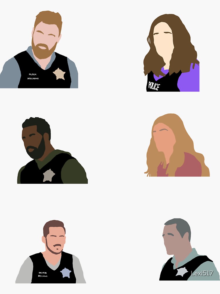 "Chicago PD Characters Mini" Sticker for Sale by Lexi517 | Redbubble