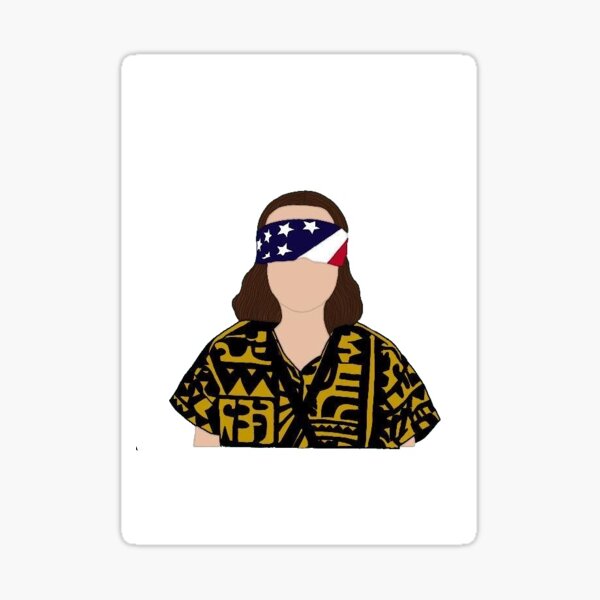 "Stranger Things Eleven Hopper" Sticker for Sale by maddieschnappp ...