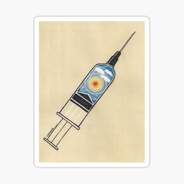 "İnjection" Sticker for Sale by BAYSAL | Redbubble