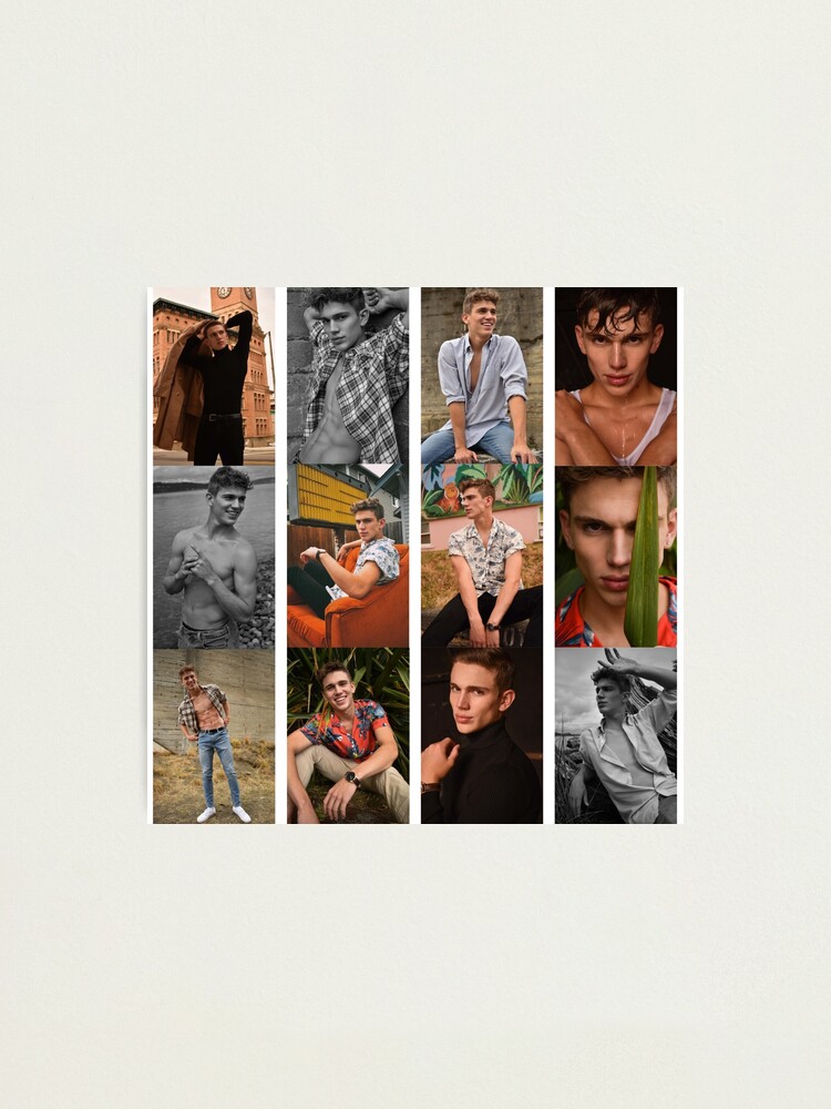 "Vinnie Hacker Modeling Collage" Photographic Print for Sale by ...