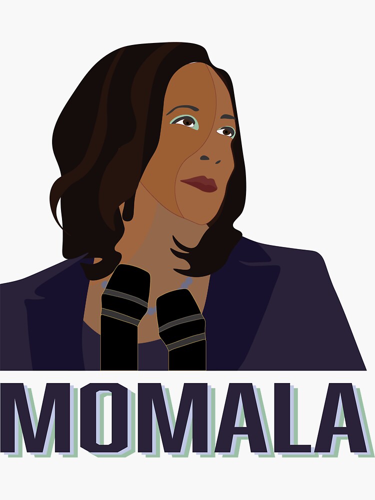 "Kamala Momala" Sticker for Sale by mojo-portraits | Redbubble
