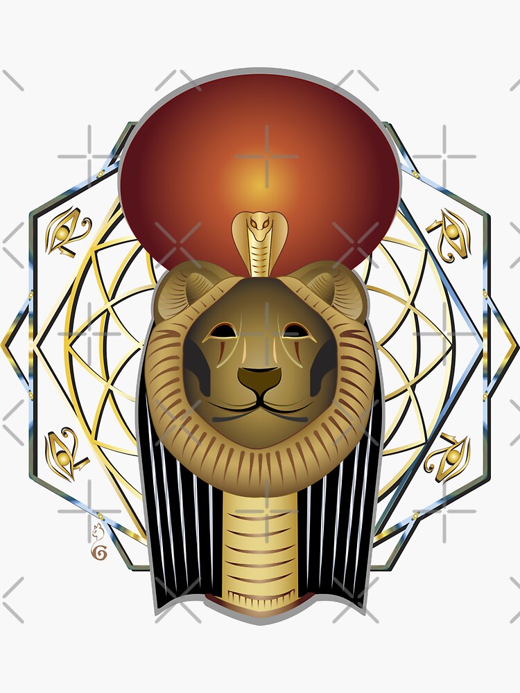 "Sekhmet egyptian goddess" Sticker by hagalart | Redbubble