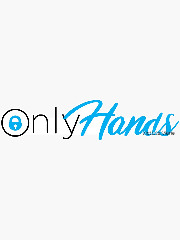 "Only Hands " Sticker for Sale by victoriamarrie | Redbubble