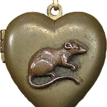 Rat heart locket store