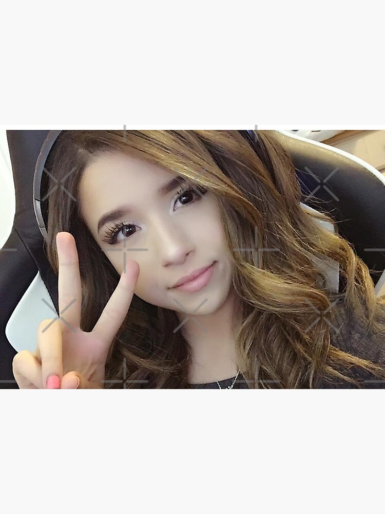 "Pokimane Sticker - Peace Sign" Mask for Sale by kenadams403 | Redbubble