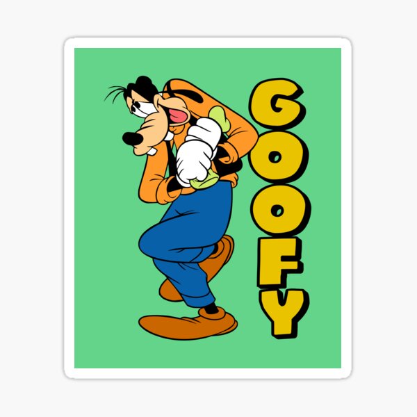 "Goofy Is A Bashful Guy" Sticker for Sale by Pop-Pop-P-Pow | Redbubble