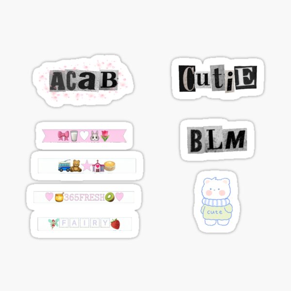 "Kawaii & BLM pack" Sticker for Sale by Nemo01 | Redbubble