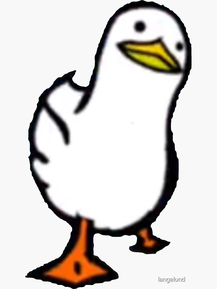 "Vibe Duck (Multiple Colors)" Sticker for Sale by langelund | Redbubble