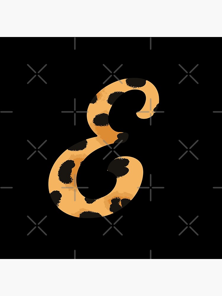 "Leopard E alphabet Transparent Letter Sticker." Poster for Sale by ...