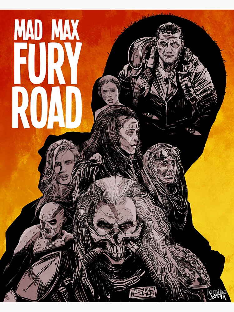 "Mad Max Fury Road Fiery Edition" Sticker for Sale by jomiha | Redbubble