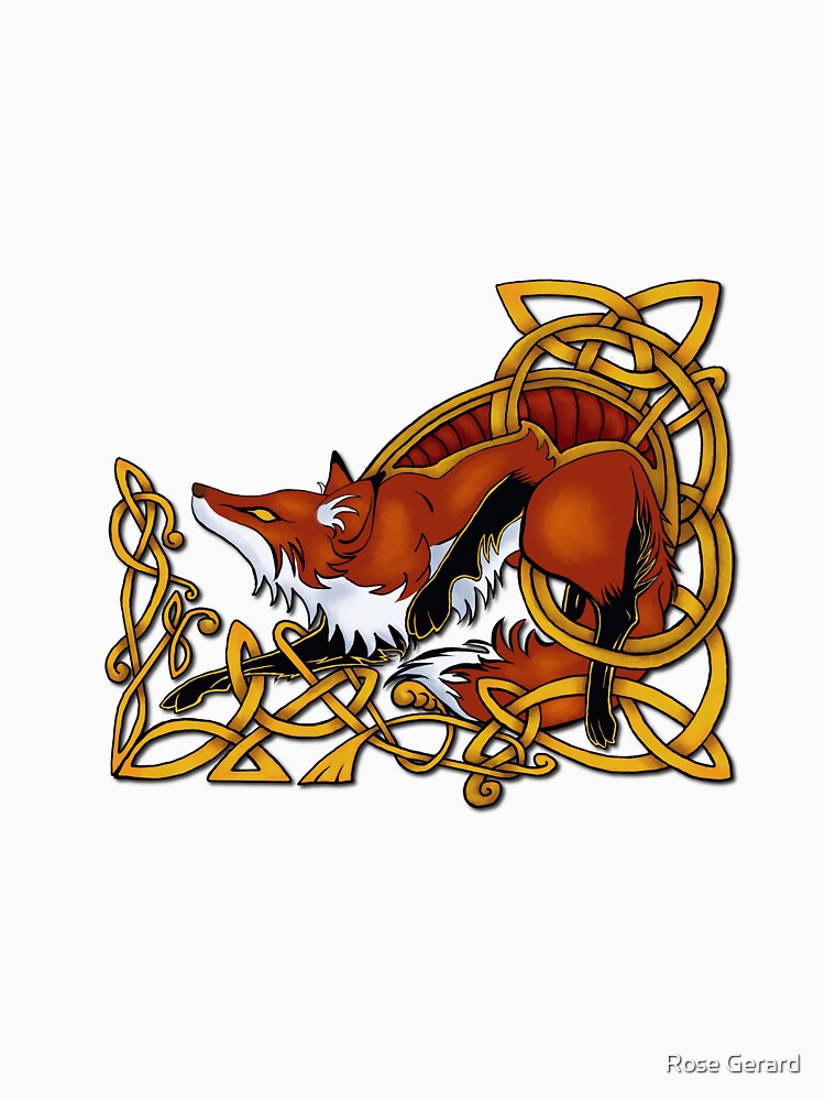 "Celtic Fox" Essential T-Shirt for Sale by Rose Gerard | Redbubble