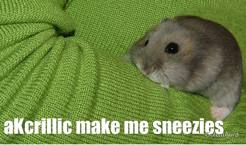 "lolz Allergic Hamster" by GolemAura | Redbubble