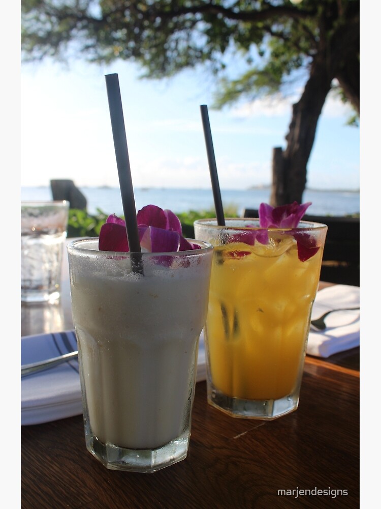 "Hawaiian happy hour" Poster by marjendesigns | Redbubble