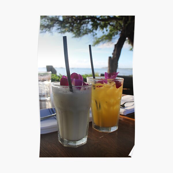 "Hawaiian happy hour" Poster by marjendesigns | Redbubble