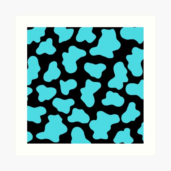"blue moo print | cow aesthetic" Art Print for Sale by purvigujar ...