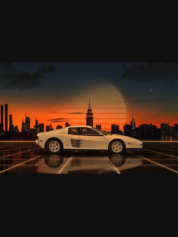 " Ferrari Testarossa Synthwave" T-shirt for Sale by yaekus | Redbubble ...