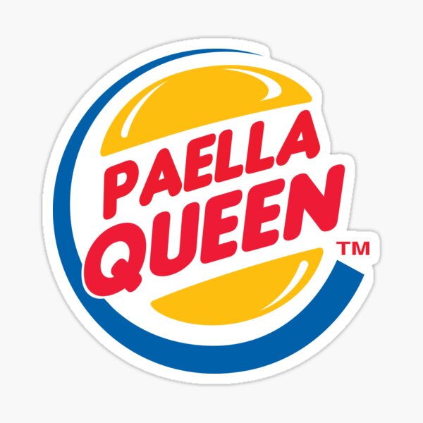 "Paella Queen Perfect Piece For Spanish Paella Lovers " Sticker for ...